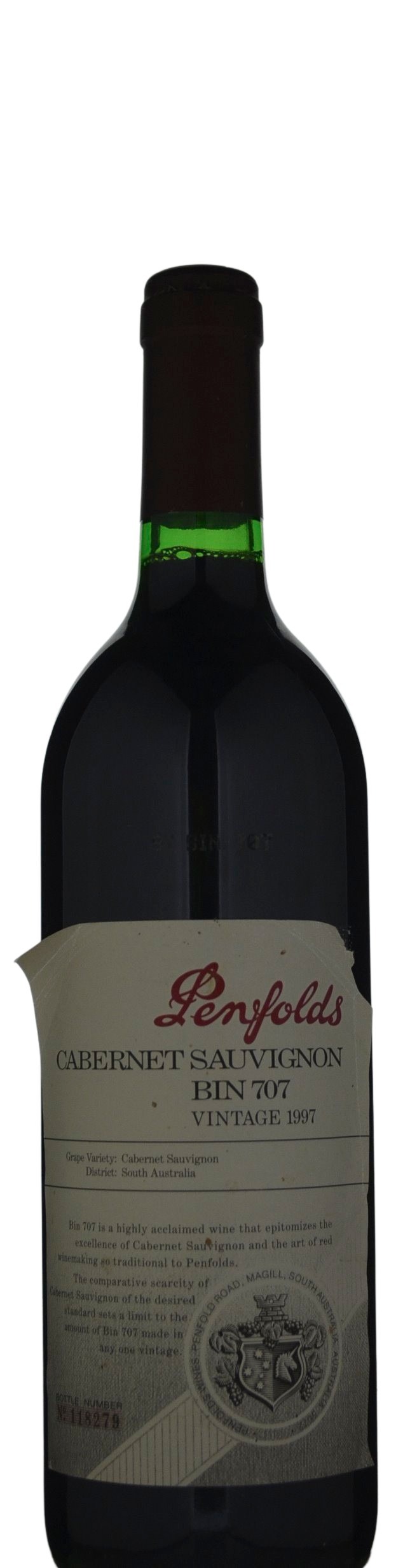 Penfolds Bin 707 Cabernet Sauvignon 1997 » N/A ( in stock) | Cellarit