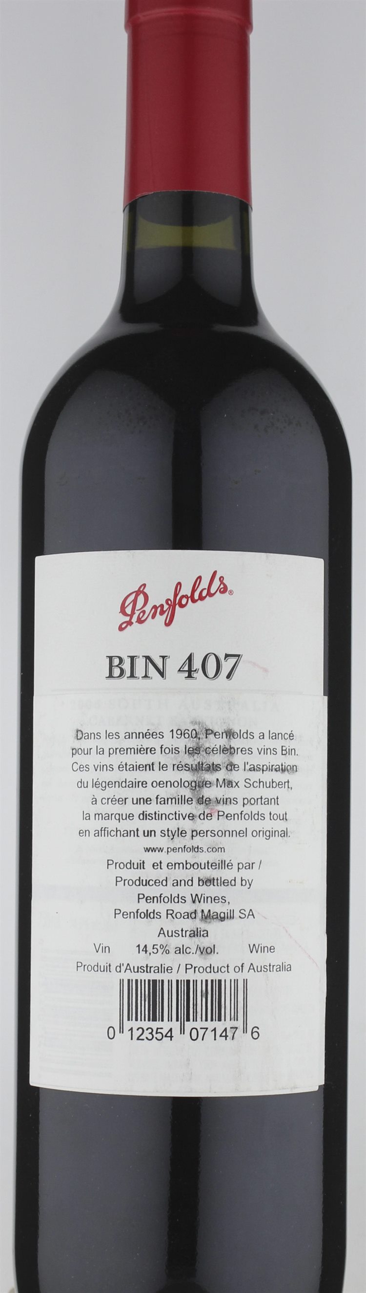 Penfolds Bin 407 Cabernet Sauvignon 2006 » N/A ( in stock) | Cellarit