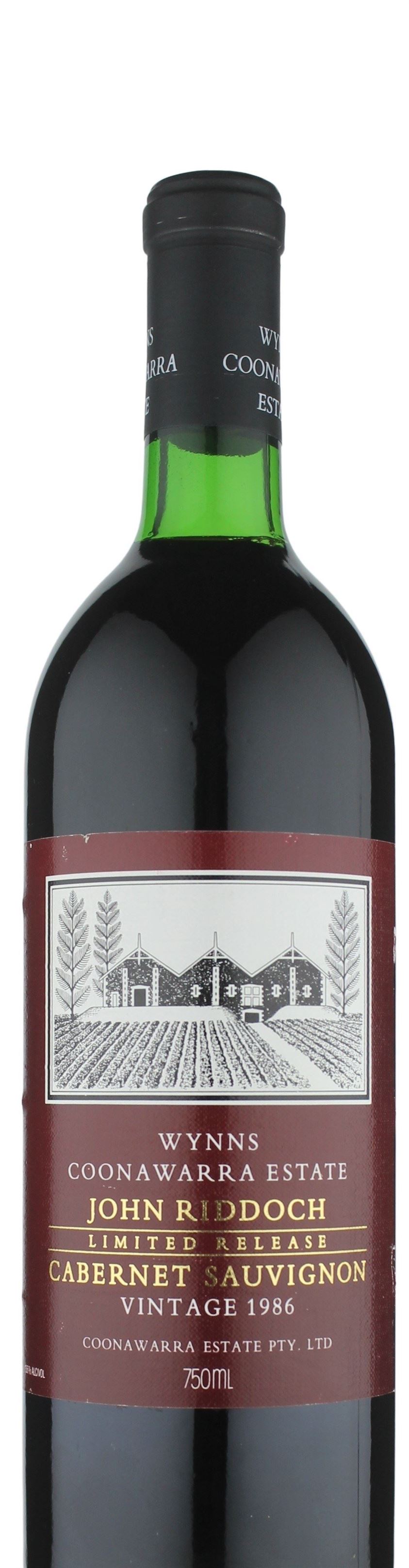 Wynns Coonawarra Estate John Riddoch Cabernet Sauvignon 1986 ( in stock ...