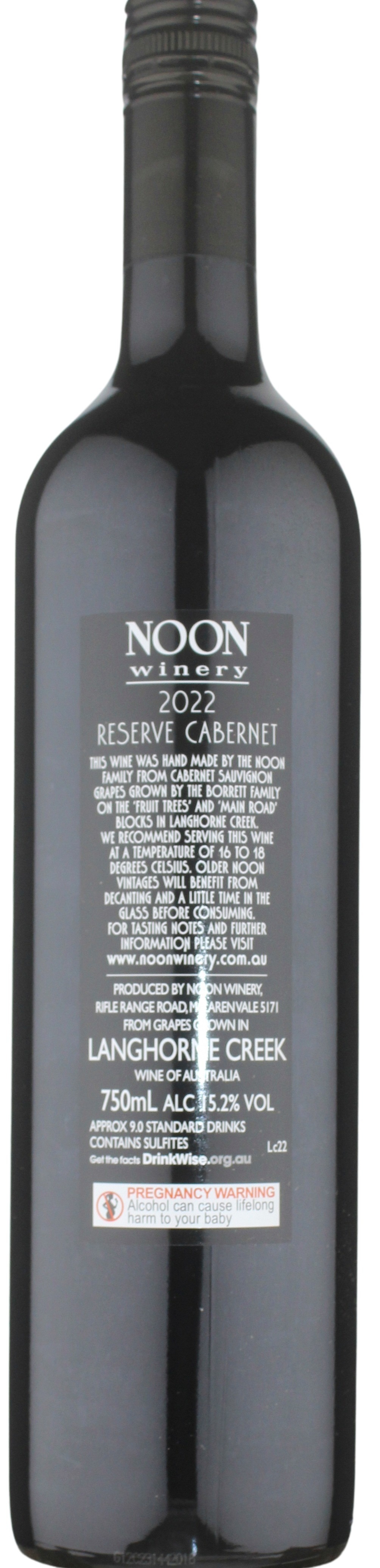 Noon Winery Reserve Cabernet Sauvignon 2022 Gifts » from $75.00 | Aus-wide