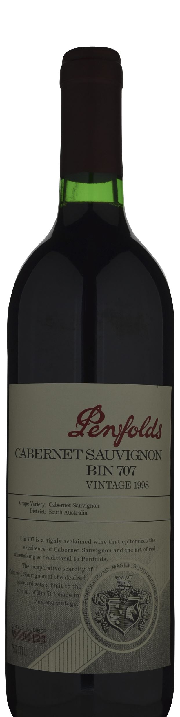 Penfolds Bin 707 Cabernet Sauvignon 1998 » $575.00 ( in stock) | Cellarit