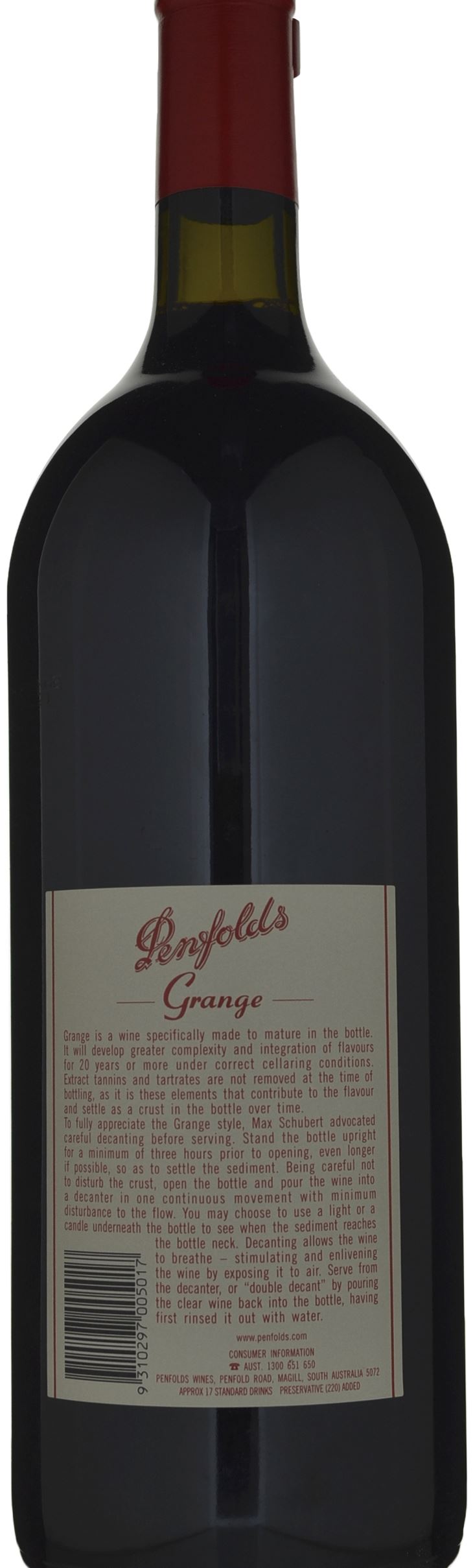 Penfolds Grange Shiraz 1998 1500ml ( in stock) | Cellarit
