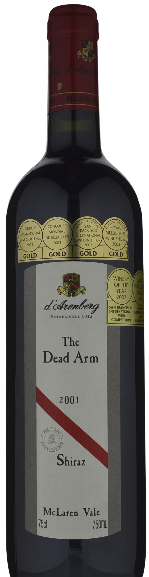 d'Arenberg The Dead Arm Shiraz 2001 » $180.00 ( in stock) | Cellarit