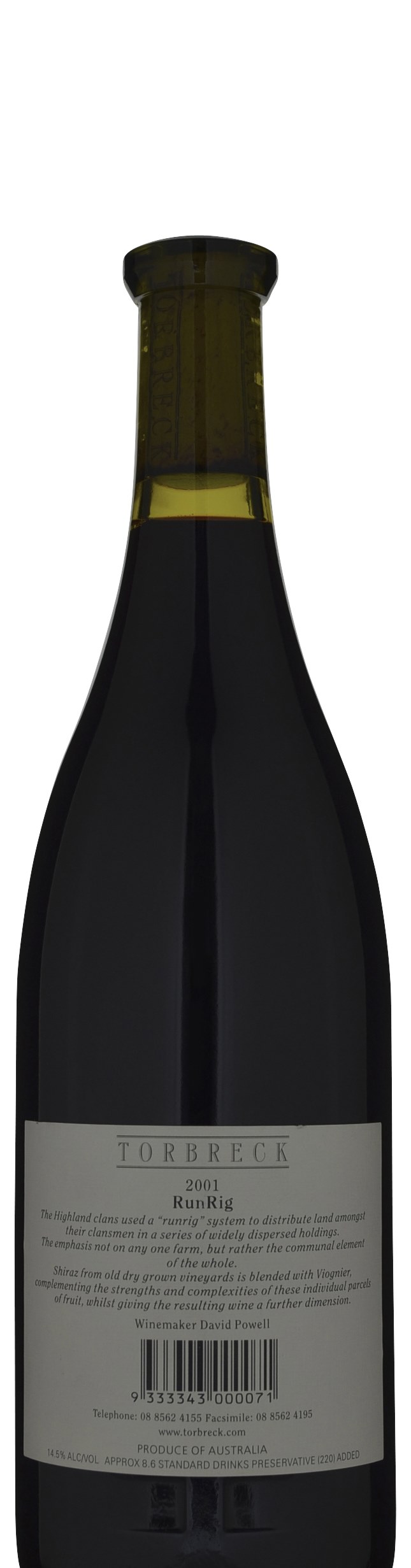 Torbreck RunRig Shiraz Viognier 2001 » $600.00 ( in stock) | Cellarit