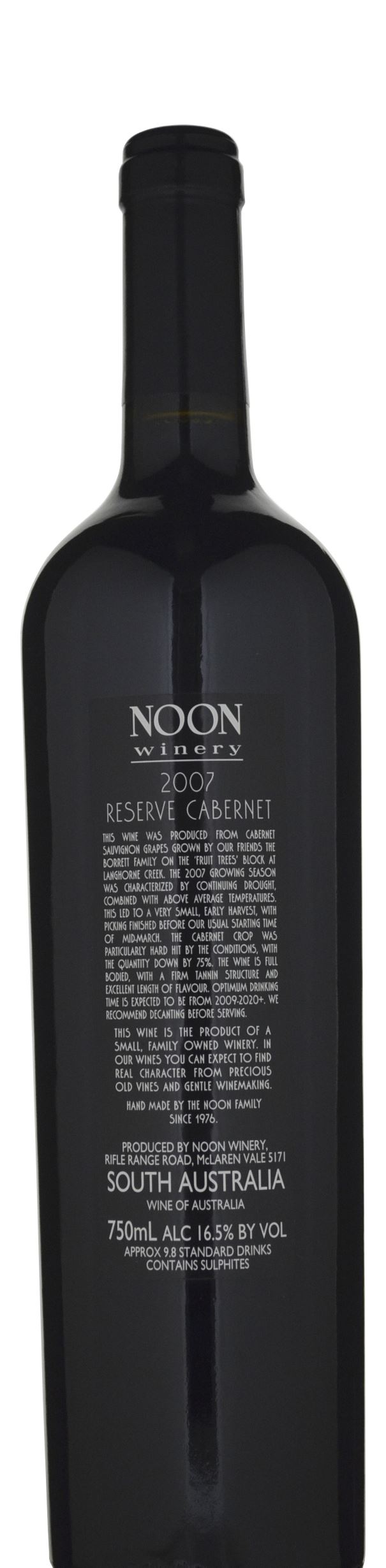 Noon Winery Reserve Cabernet Sauvignon 2007 » $139.90 ( in stock ...