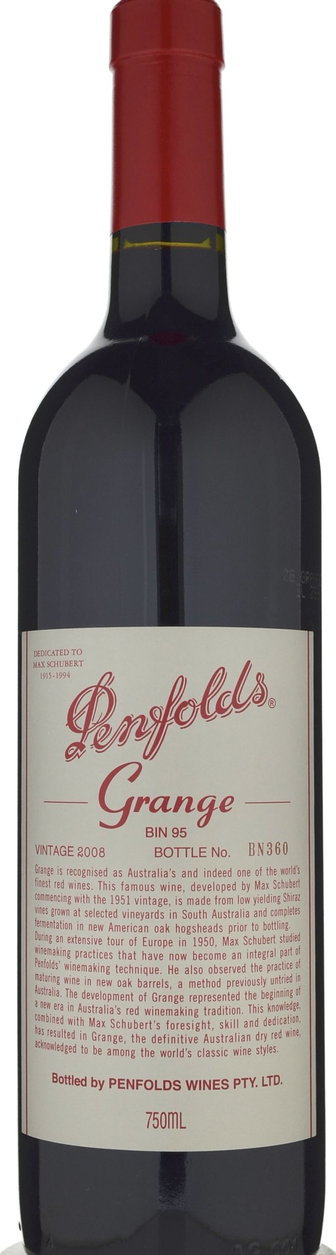 Penfolds Grange 2008 » » $900.00 | 100pts | Cellarit Wine & Storage