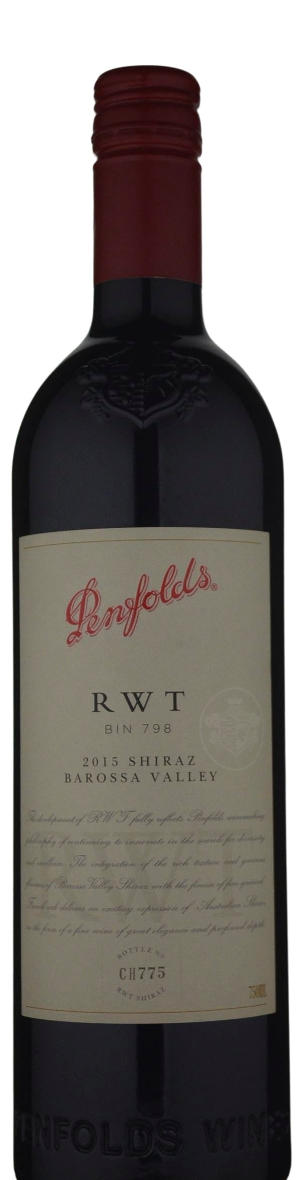 Penfolds RWT Barossa Valley Shiraz 2015 » $205.00 ( in stock) | Cellarit