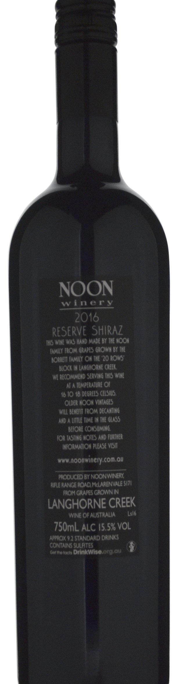 Noon Winery Reserve Shiraz 2016 » $99.00 ( in stock) | Cellarit