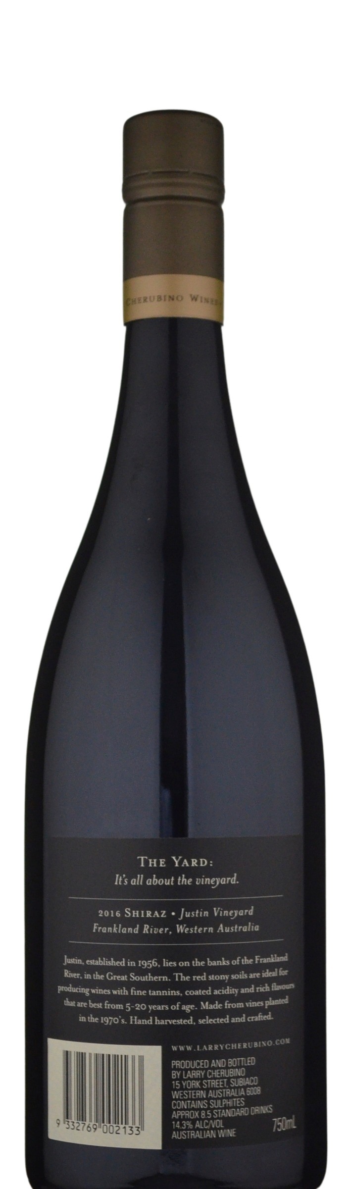 Cherubino The Yard Justin Vineyard Shiraz 2016 » $59.90 ( in stock ...